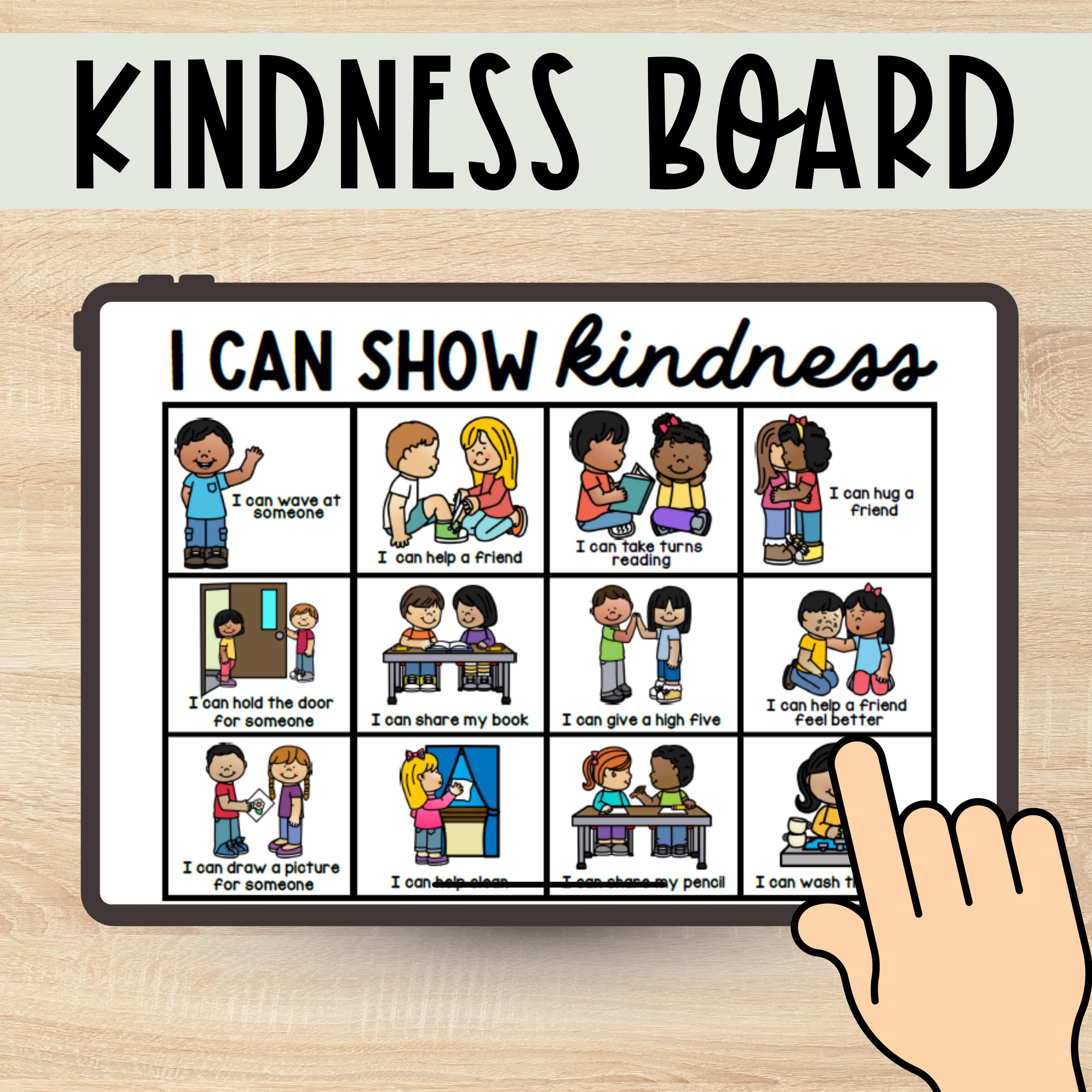 Kindness Board for Kids Printable PDF | SEL Game | Classroom Challenge ...