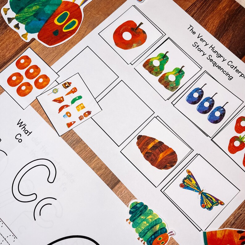 The Very Hungry Caterpillar Activity Bundle, Morning Time, Montessori ...