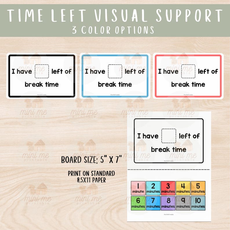 I Need a Break Visual Support Chart With Calming Strategy Icons ...