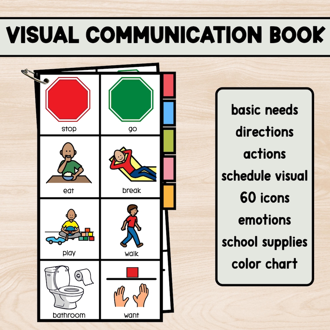 Visual Communication Flipbook | Special Education Visual Supports ...