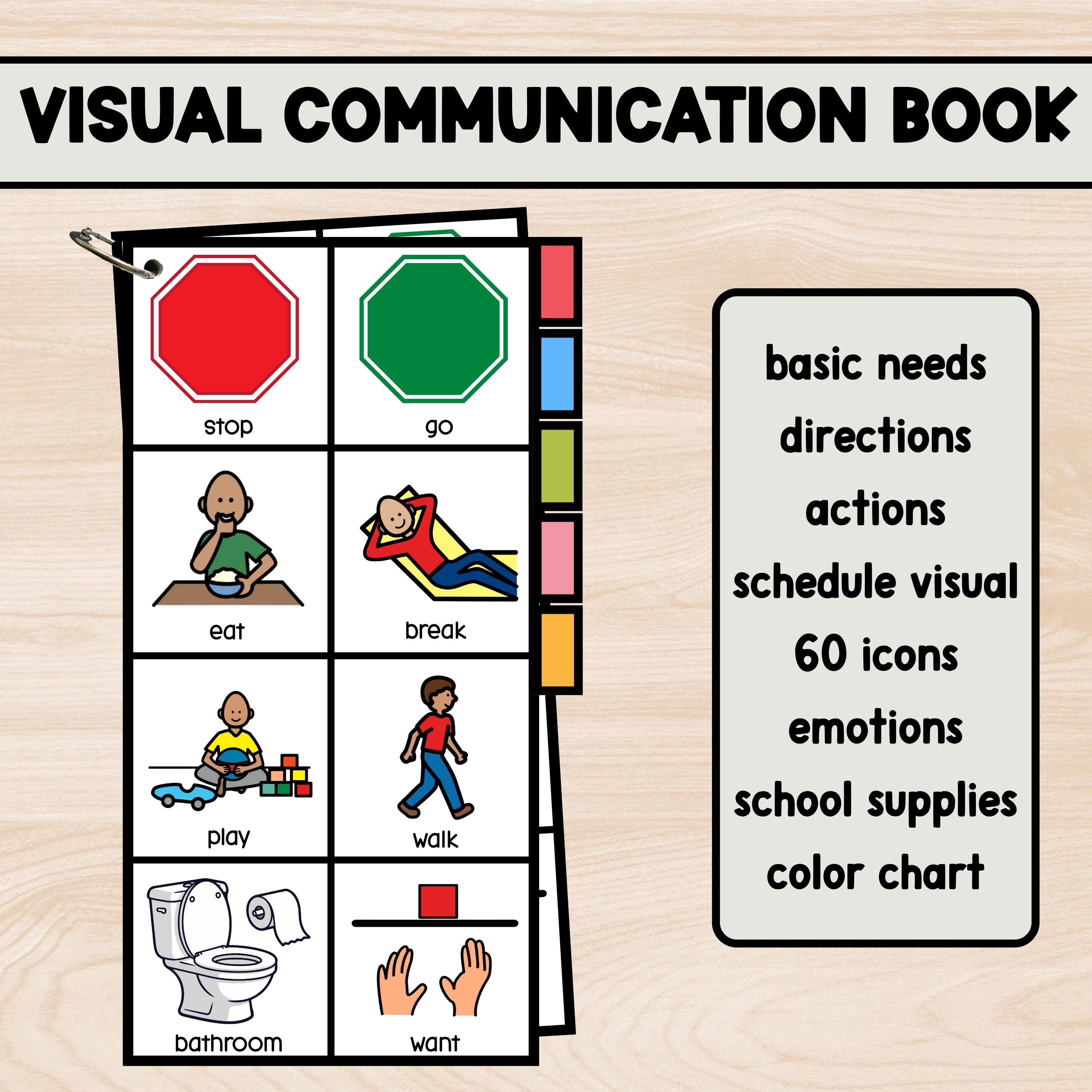Visual Communication Flipbook | Special Education Visual Supports ...