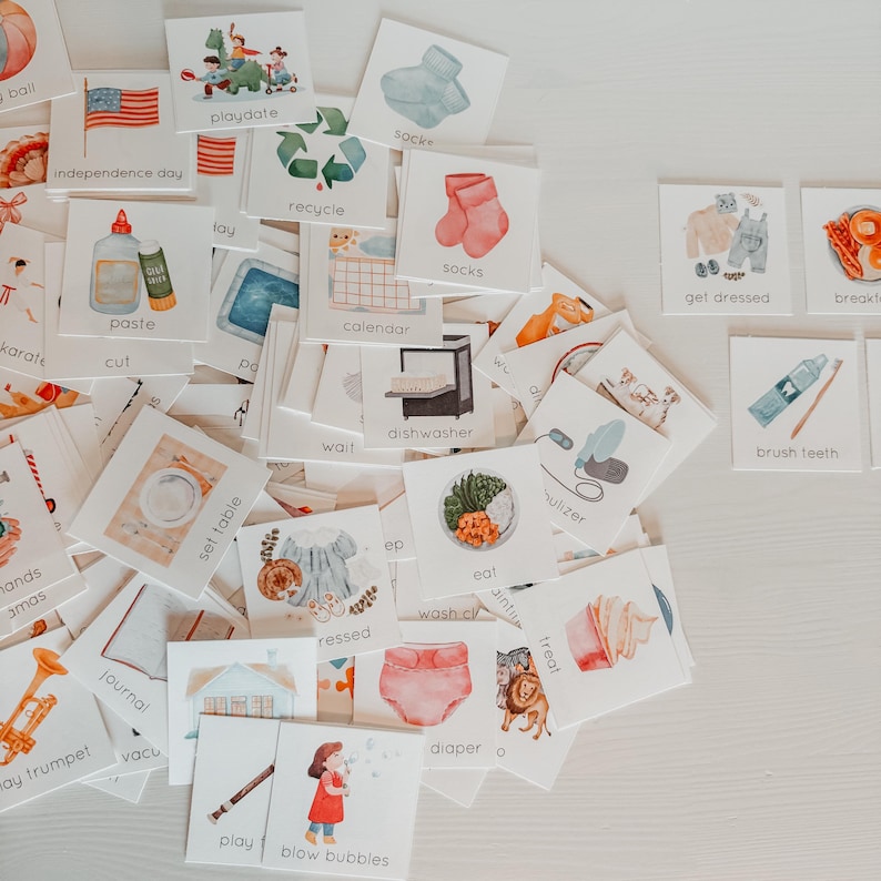 168 Daily Routine Rhythm Cards for Toddlers, Montessori Material ...