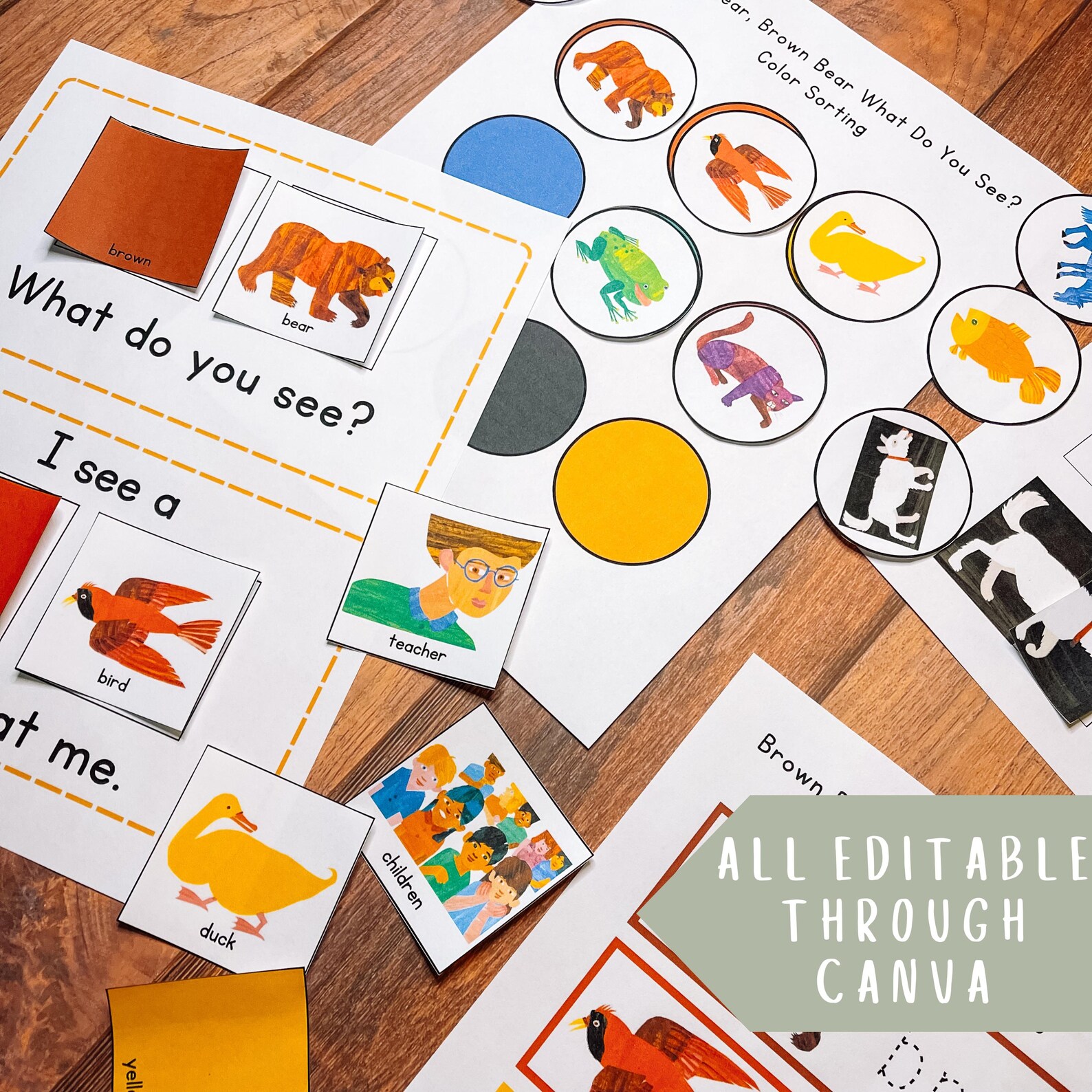 Brown Bear Brown Bear What Do You See Activity Bundle, Morning Time ...