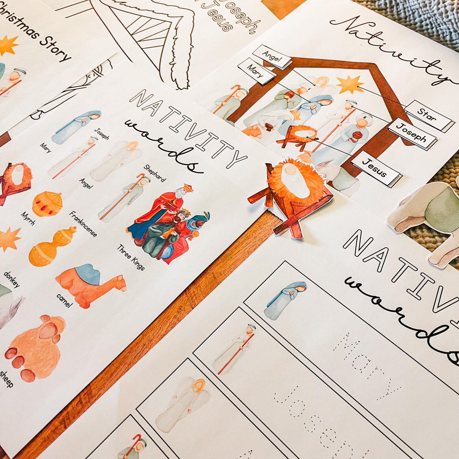 Nativity Activity Study Unit Preschool and Kindergarten for Winter ...