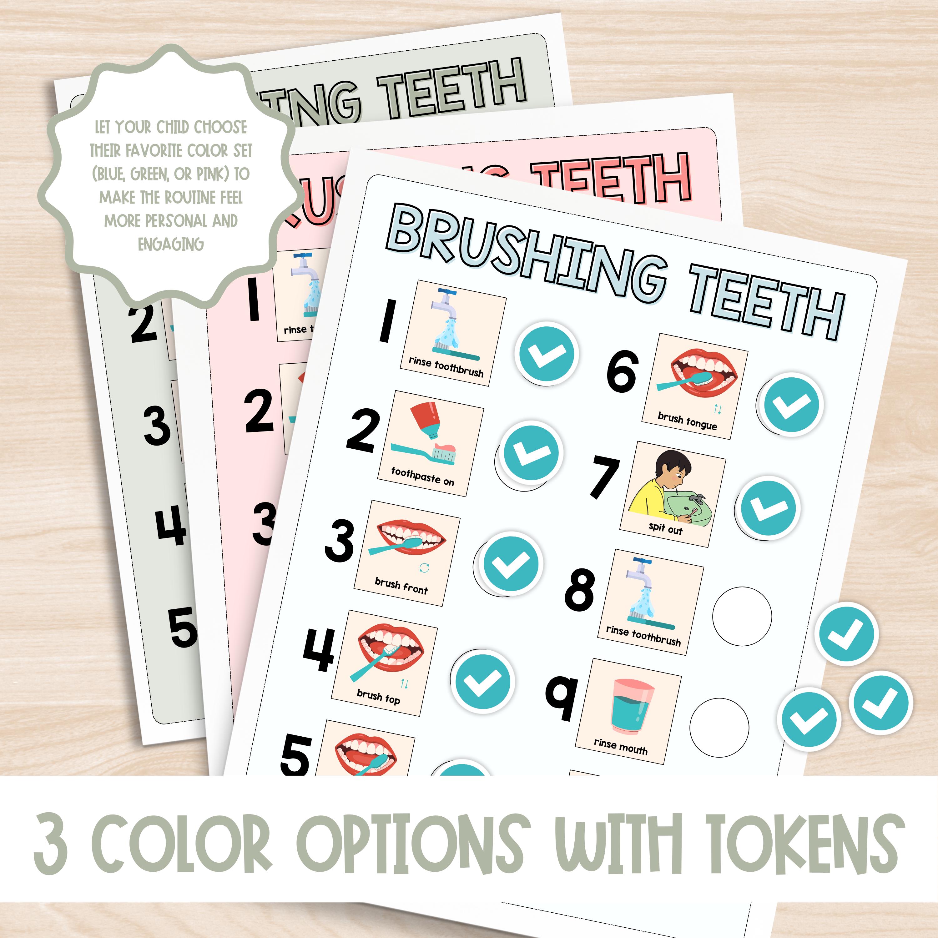 Visual Task Analysis – Teeth Brushing (9 Steps + Token System ...