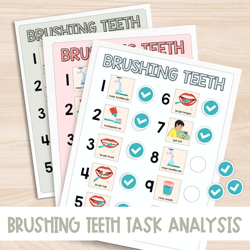 Tooth Brushing Chart - Etsy