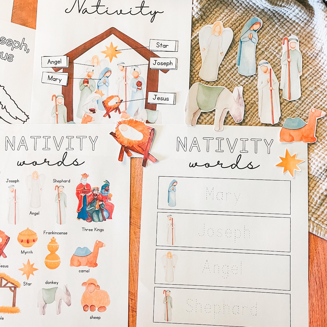 Nativity Activity Study Unit Preschool and Kindergarten for Winter ...