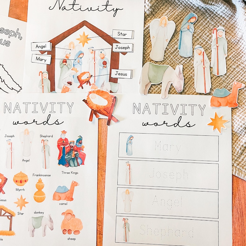 Nativity Activity Study Unit Preschool and Kindergarten for Winter ...