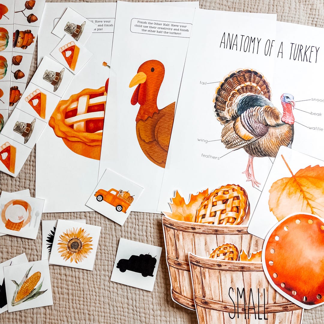 Thanksgiving Preschool and Kindergarten Study Unit for Fall and Autumn ...