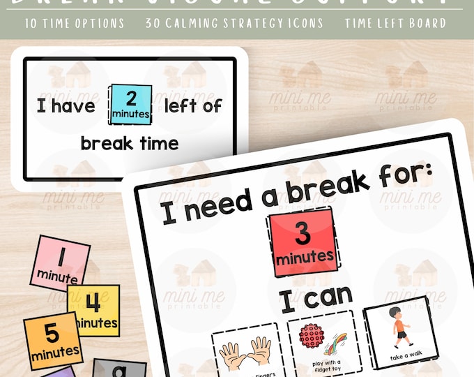 Boardmaker Take a Break- Visual Prompting Card - Etsy Canada