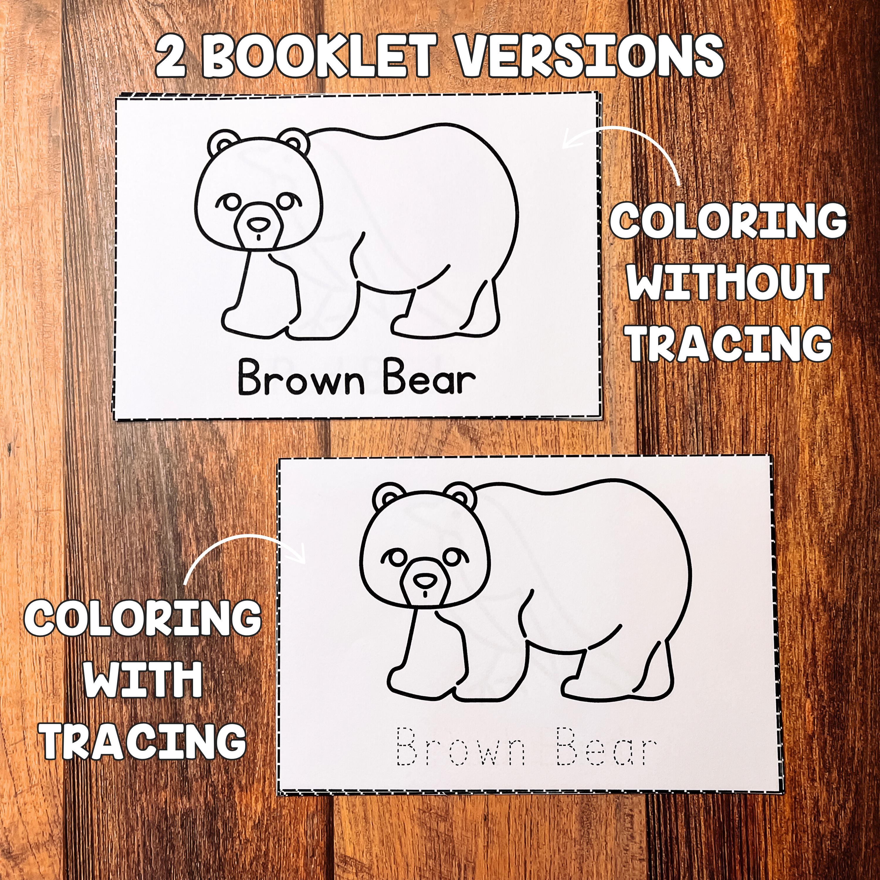 Brown Bear Activity Bundle: Montessori Educational Game (digital ...