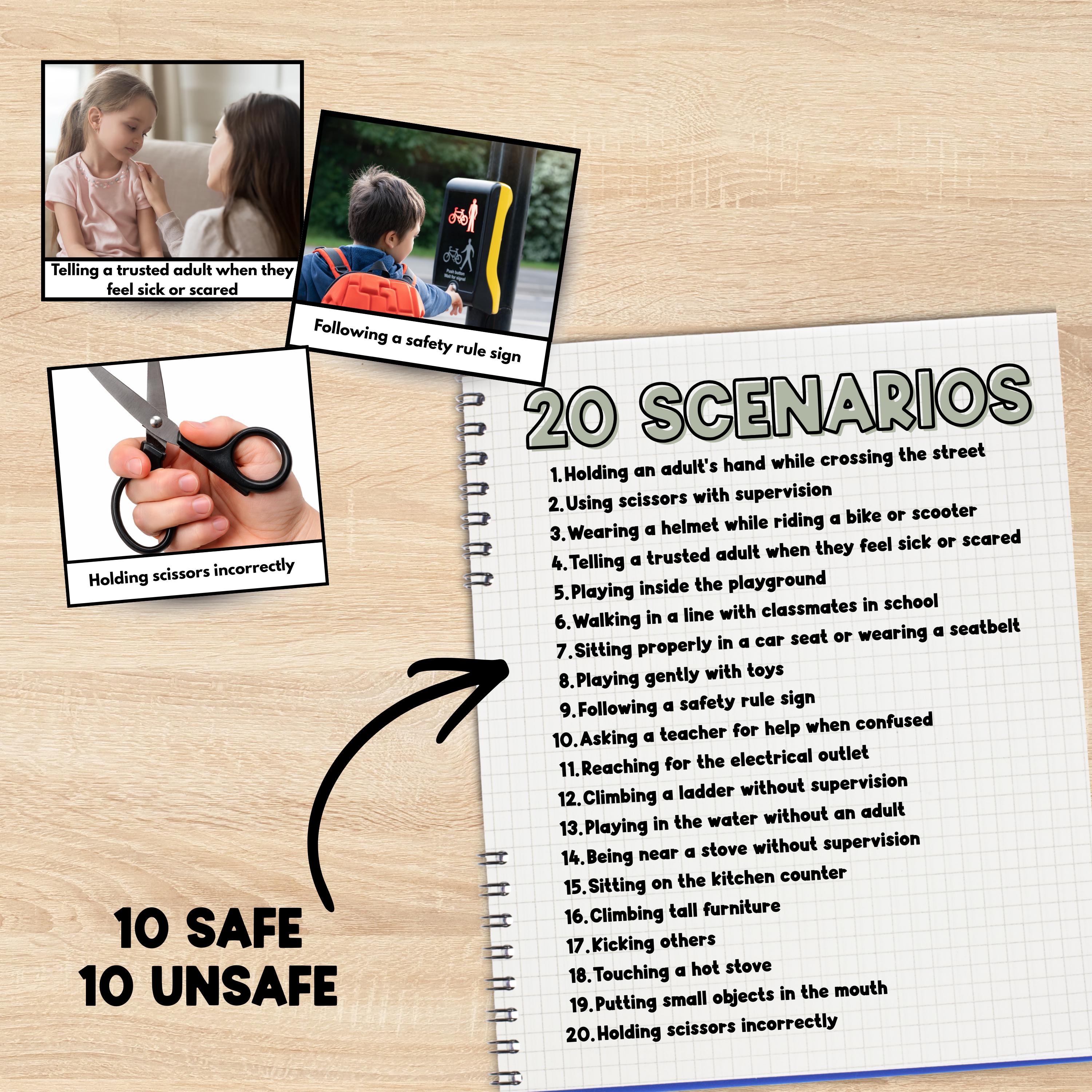 Safe Vs Unsafe Sorting Activity | Real Life Safety Printable for ...