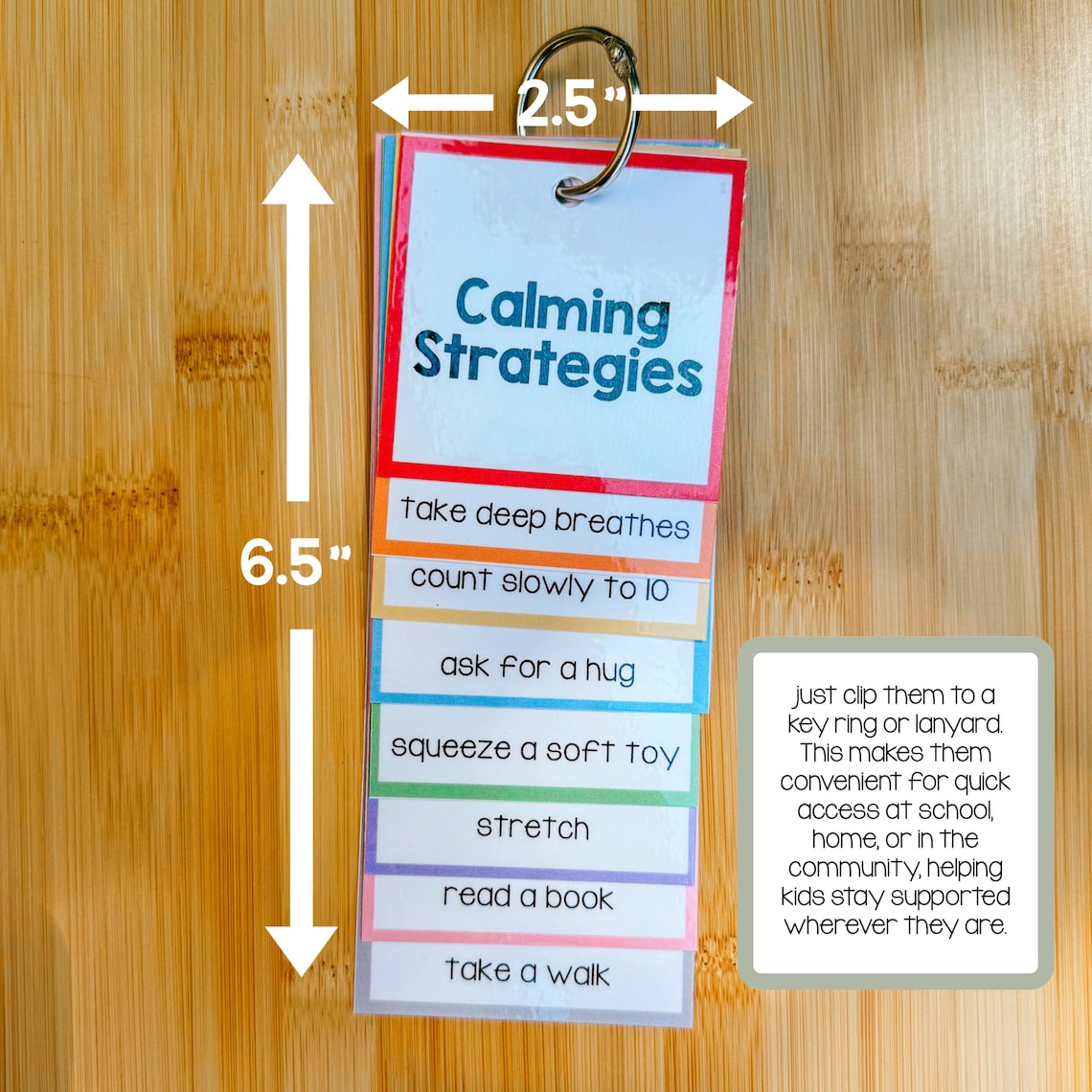 Behavior Cue Cards & Calming Strategies for Special Education ...