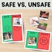 Safe Vs Unsafe Sorting Activity | Real Life Safety Printable for ...