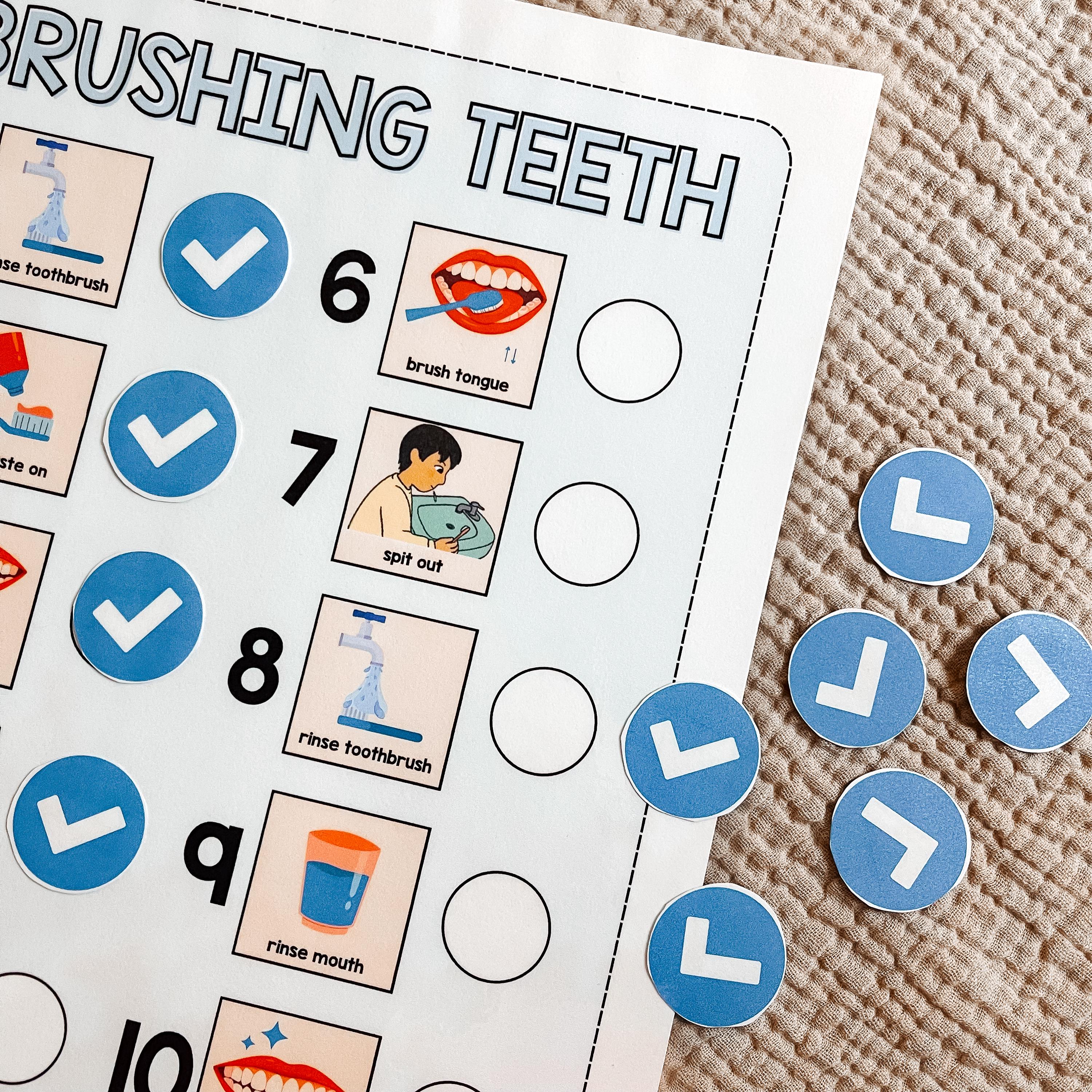 Visual Task Analysis – Teeth Brushing (9 Steps + Token System ...