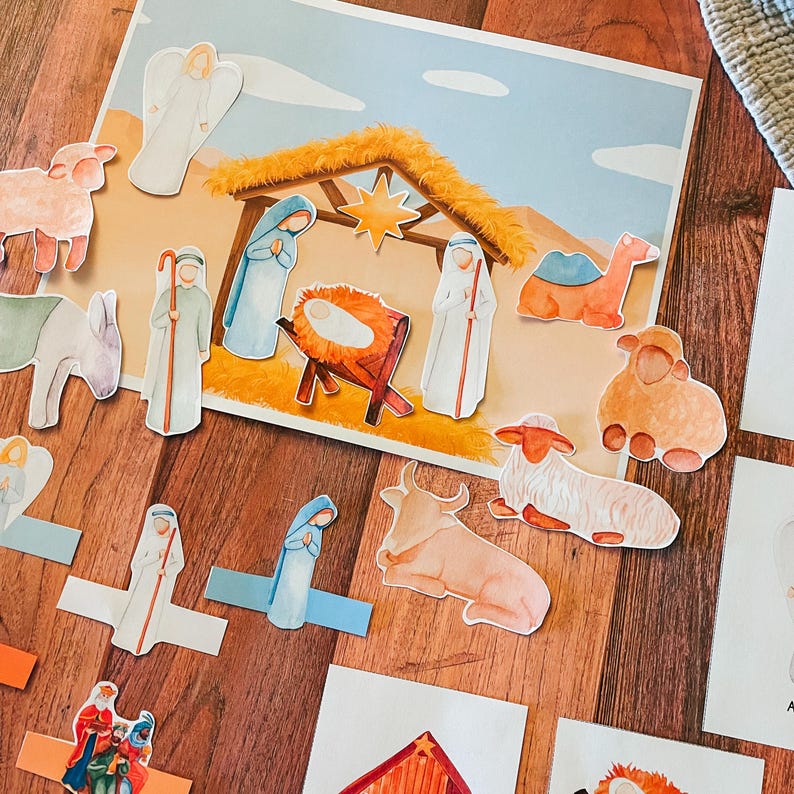 Nativity Activity Study Unit Preschool and Kindergarten for Winter ...