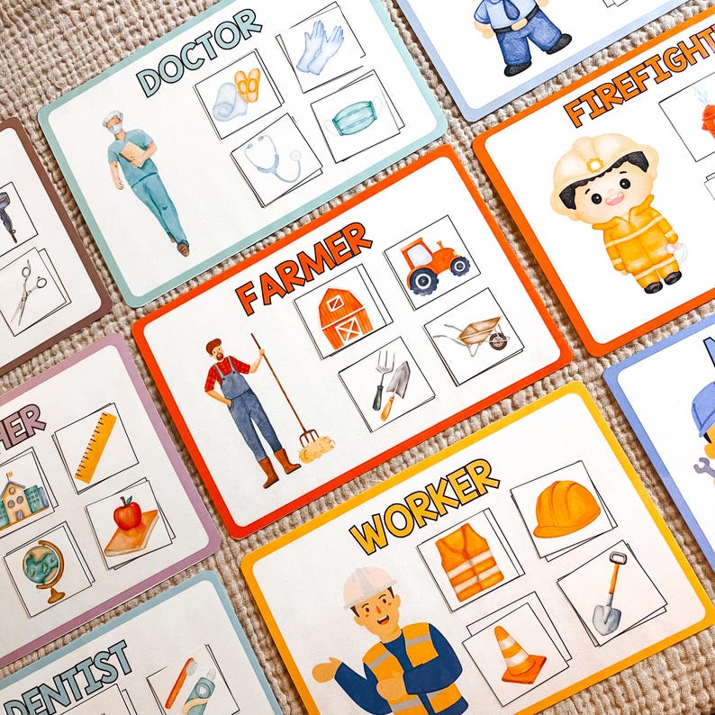 Sorting Community Helpers, Professions Printable Activity, Jobs and ...