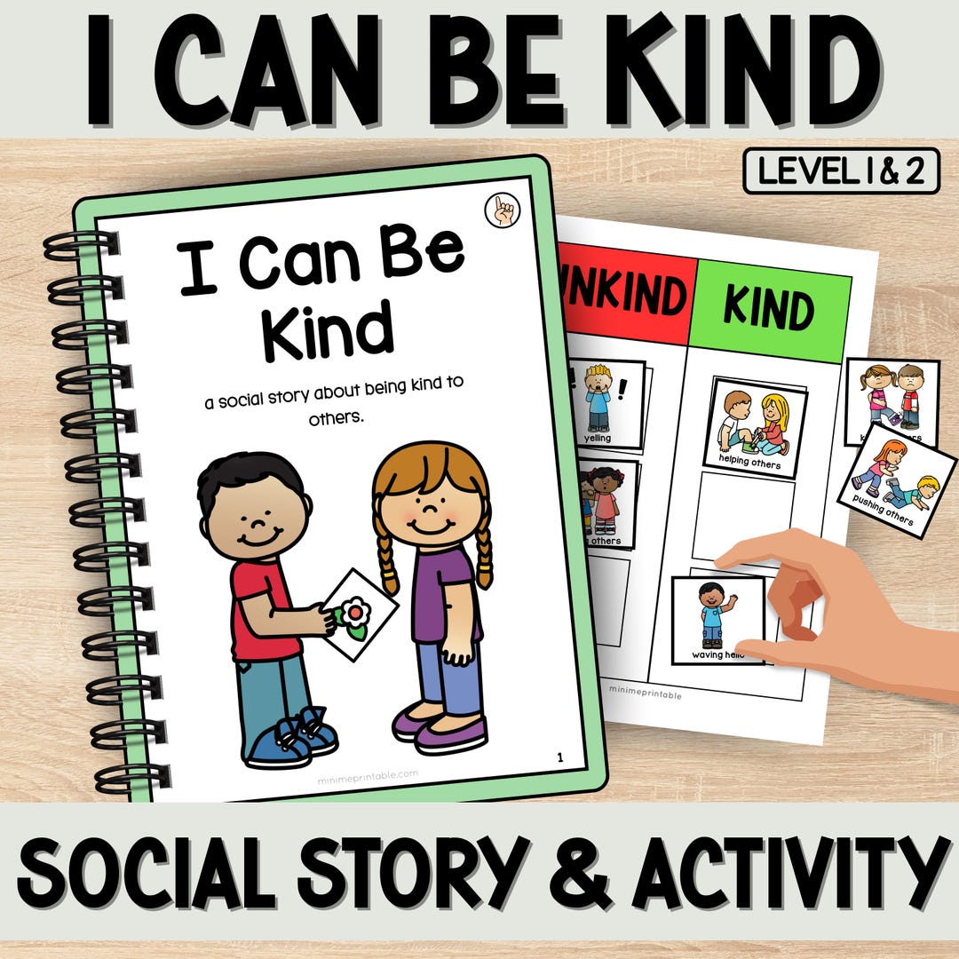 I Can Be Kind Social Story: Special Education Kindness Activity (PDF ...