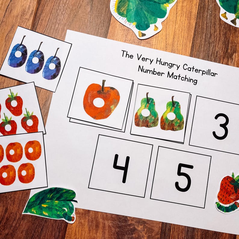 The Very Hungry Caterpillar Activity Bundle, Morning Time, Montessori ...