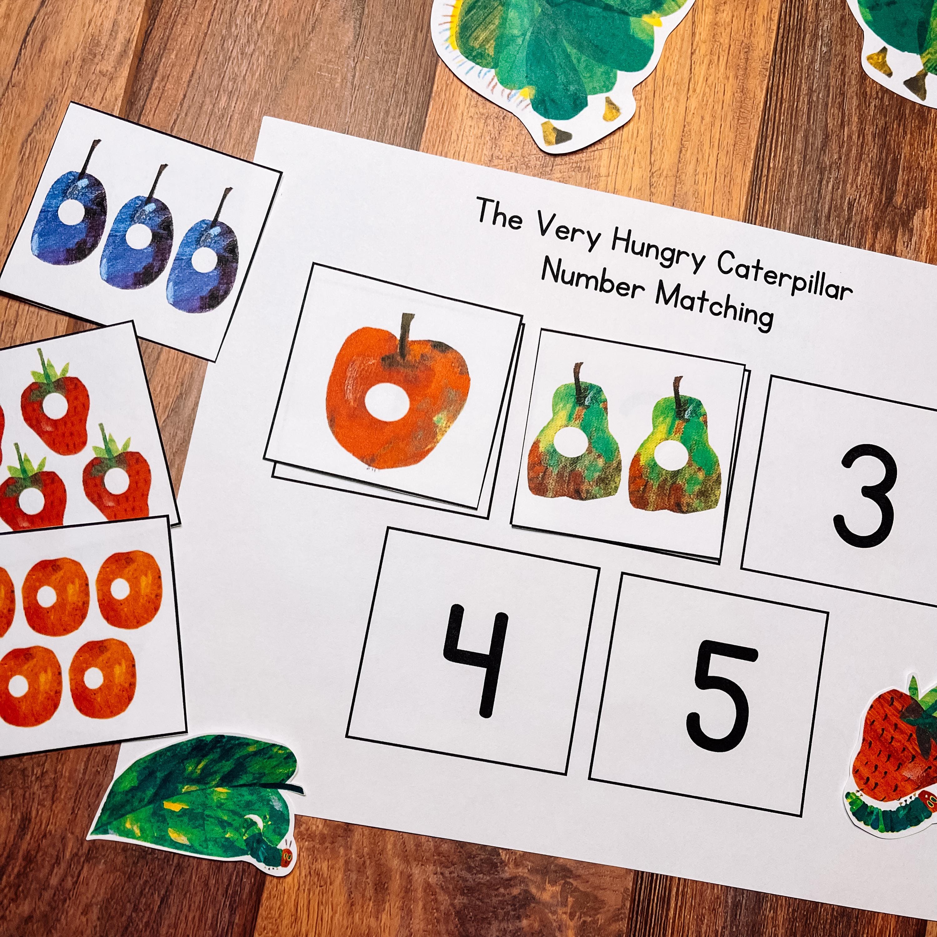 The Very Hungry Caterpillar Activity Bundle, Morning Time, Montessori ...