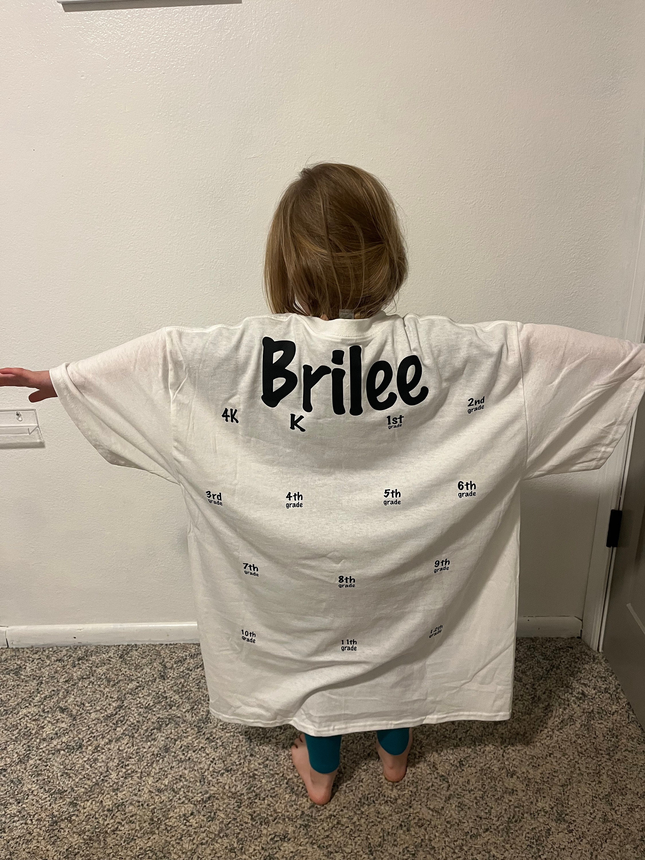 Customized Class of 20XX Handprint Shirt | School Memory Shirt | 1st ...