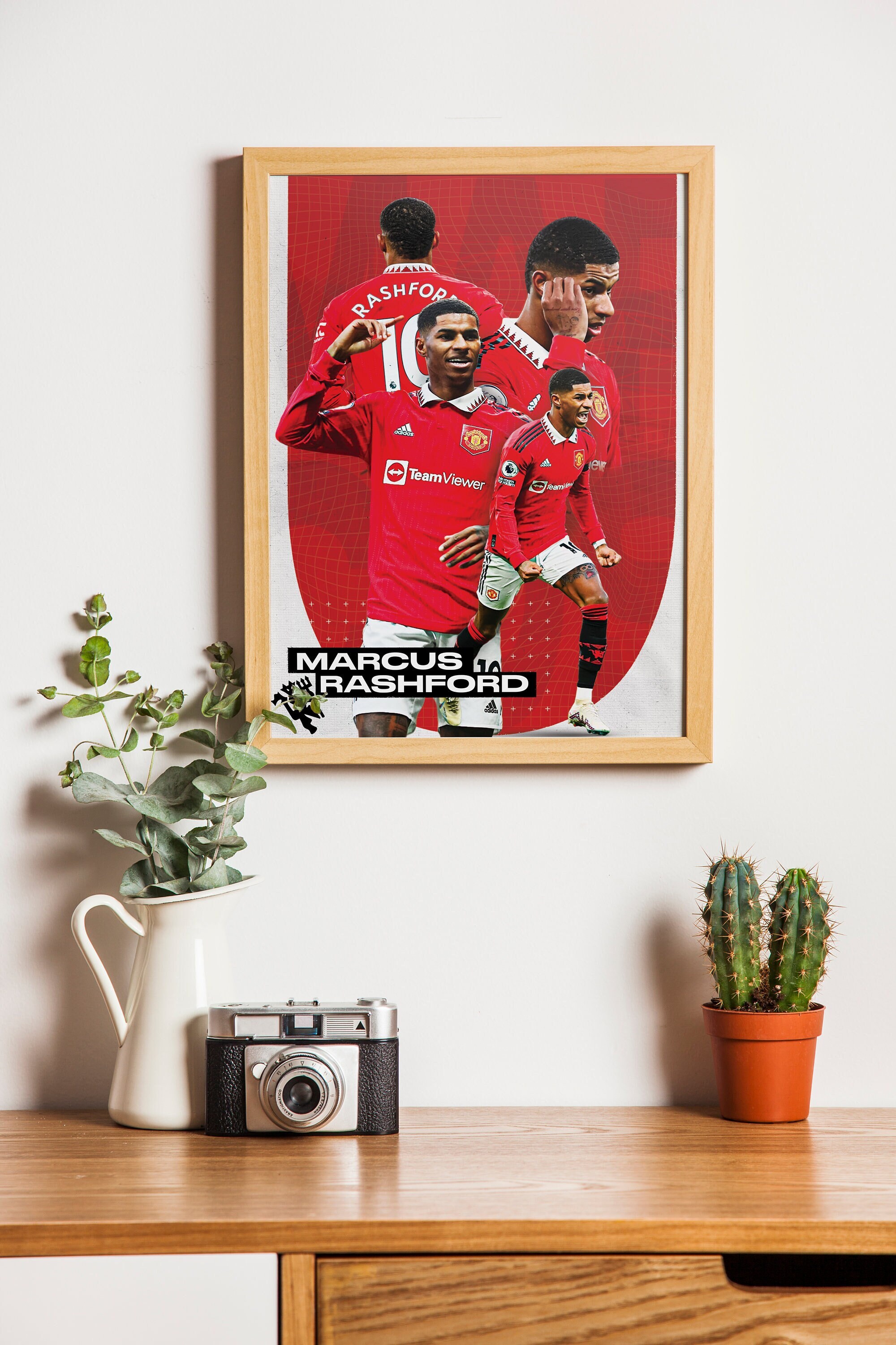Marcus Rashford Poster Manu Wall Poster Football Poster - Etsy