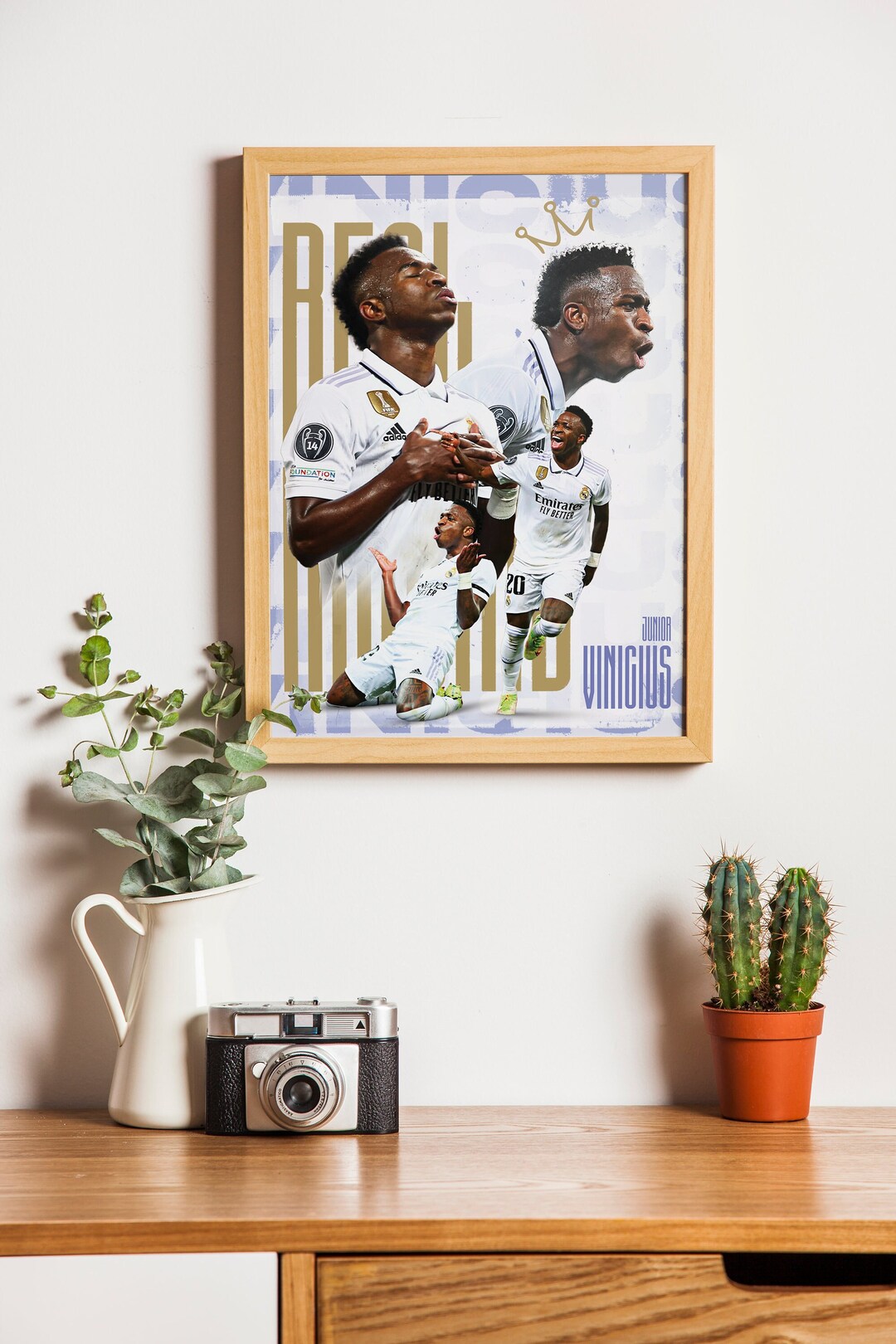 Vinicius Jr Poster Real Madrid Wall Poster Football Poster Sports ...