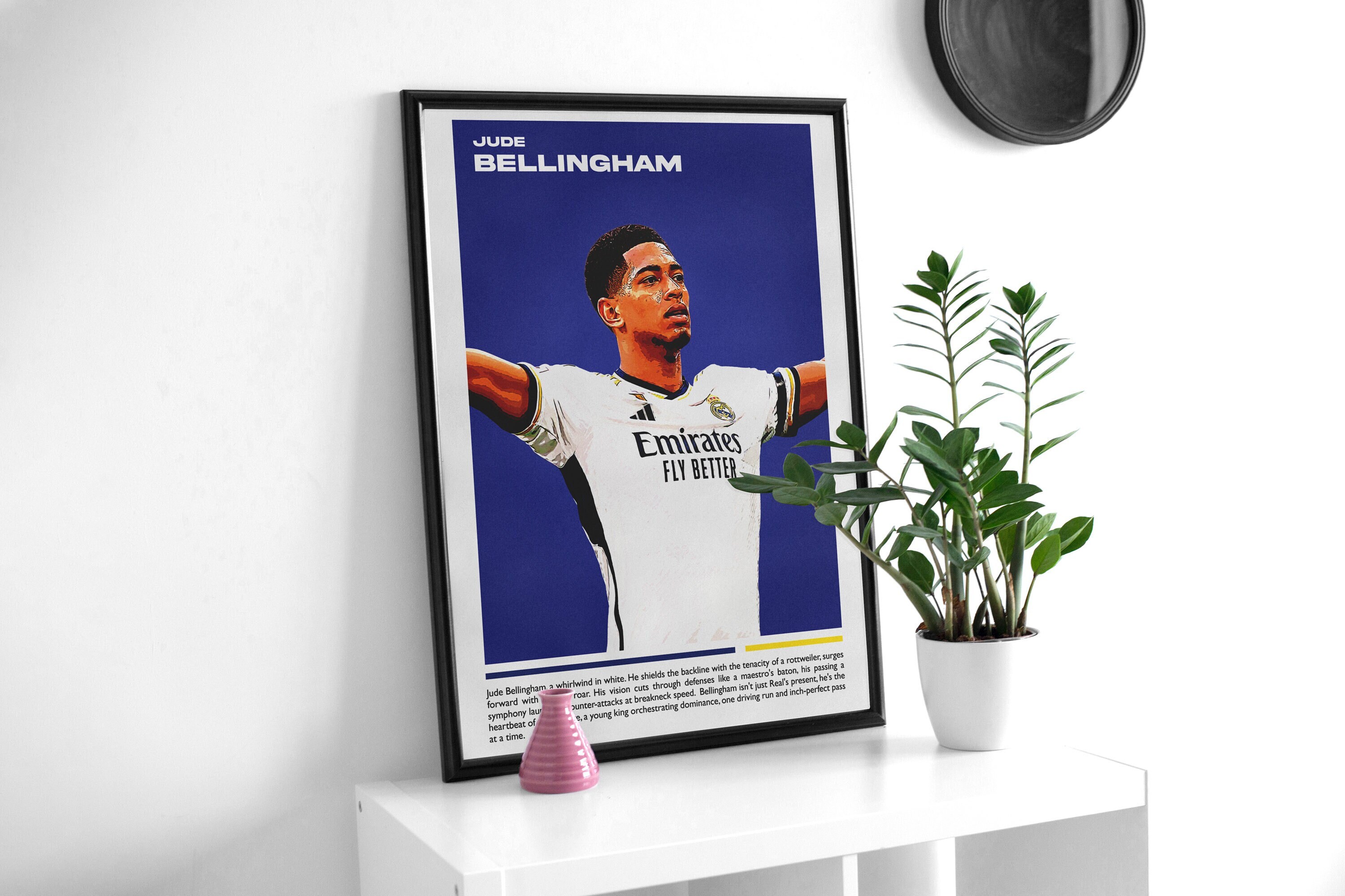 Jude Bellingham Poster Sports Poster Real Madrid Football Poster Home ...