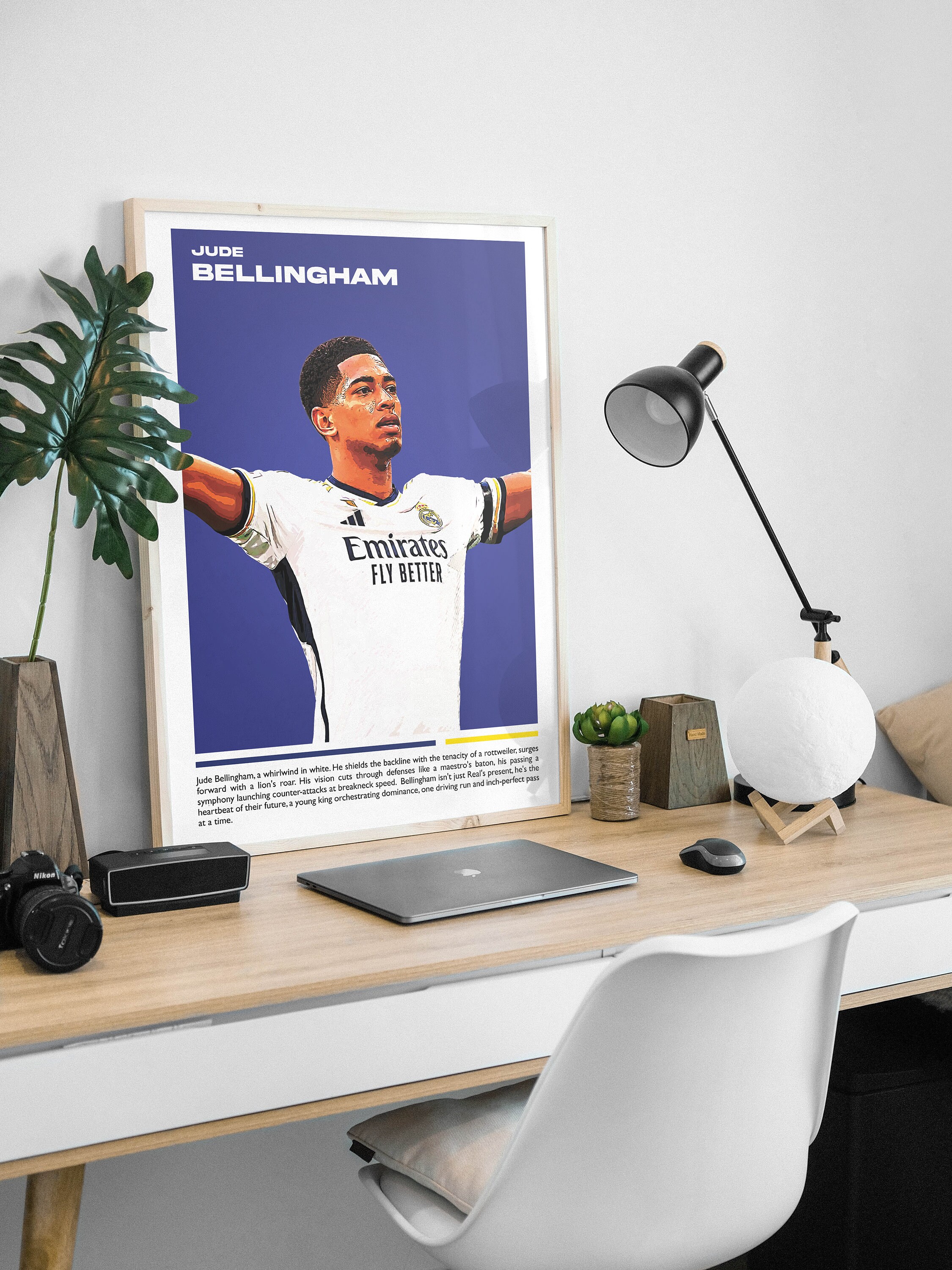 Jude Bellingham Poster Sports Poster Real Madrid Football Poster Home ...