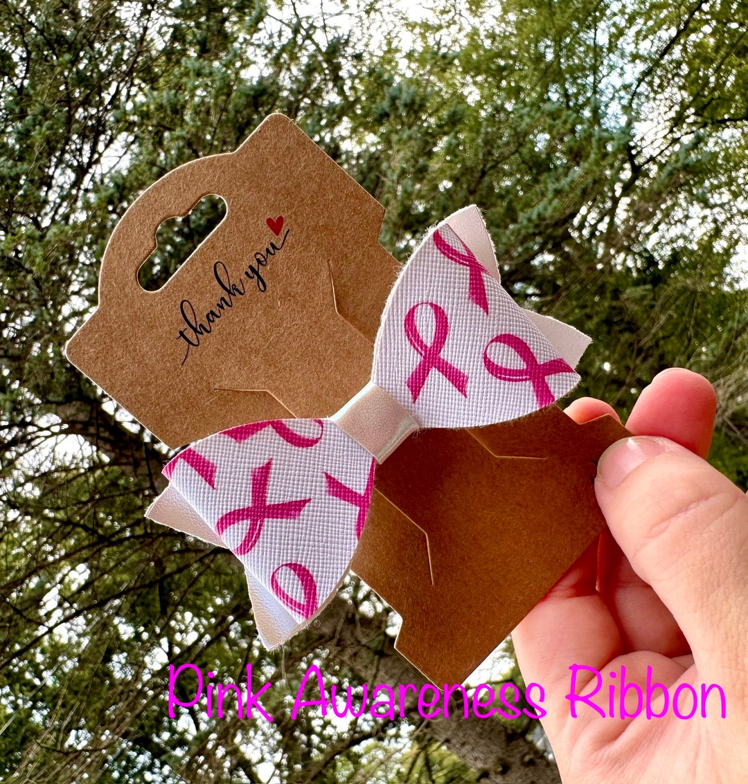 Pink Awareness Ribbon Bow - Etsy