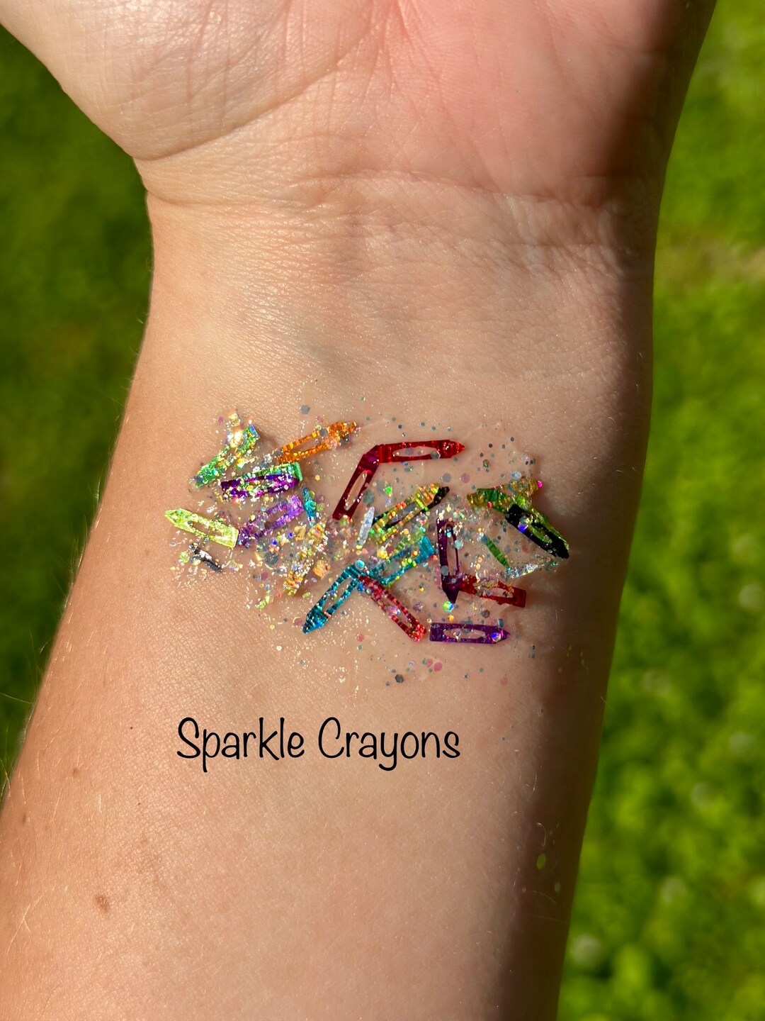 Sparkle Crayons Glitter - Etsy