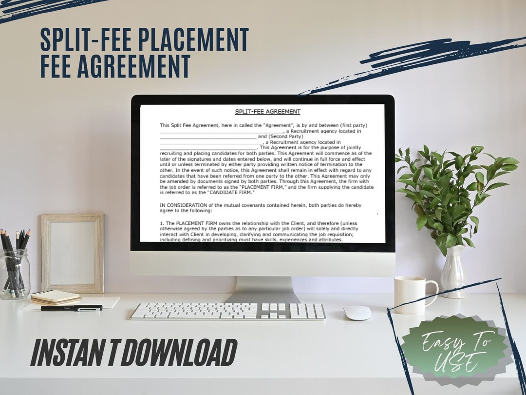 Nurse Split Fee Agreement, Healthcare Recruitment Template, Nurse ...