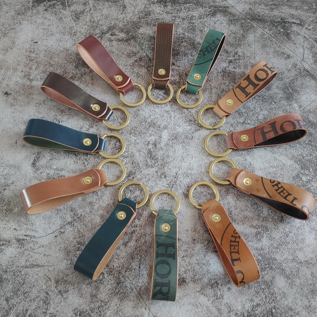 Shell Cordovan Keychain Horween Leather Rare Colors Reversed With ...