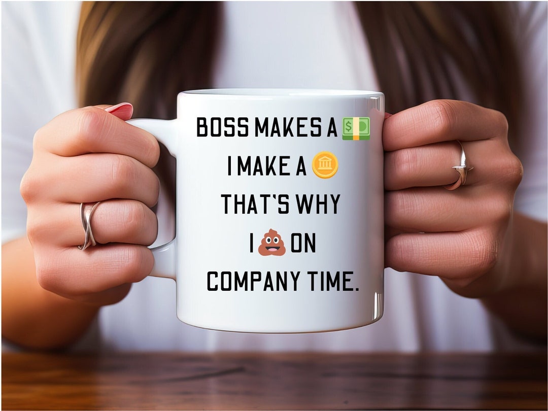 Paid to Poop | Funny Coffee Mug | Mug Gift | Office | Mugs With Sayings ...