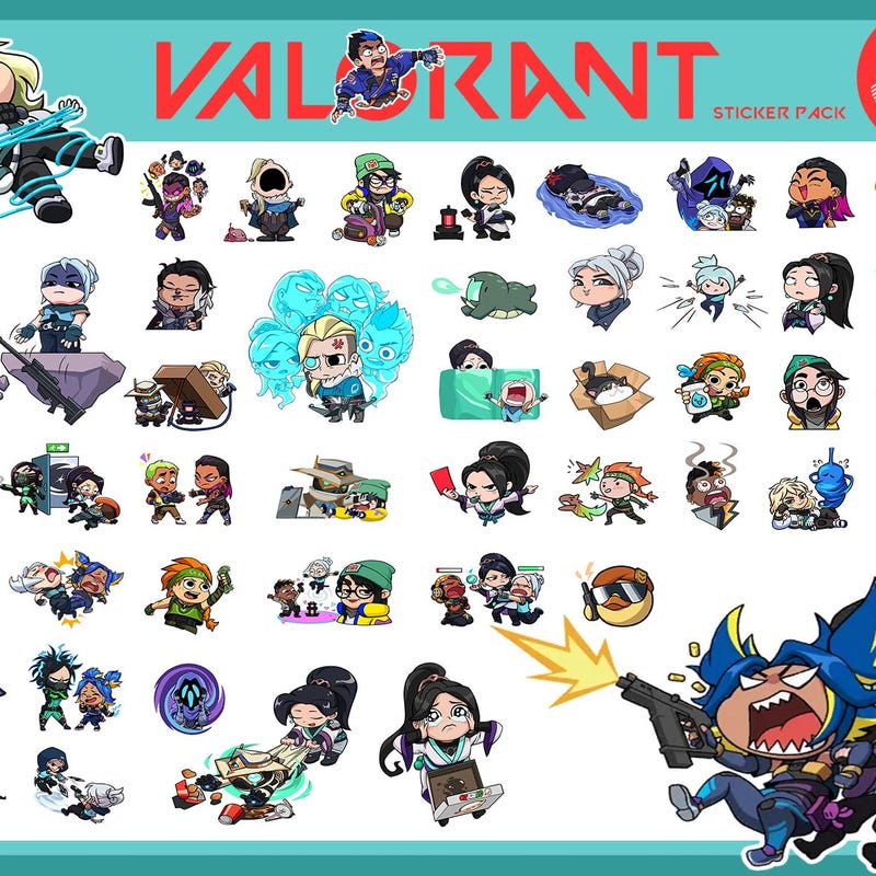 Valorant Stickers - Etsy