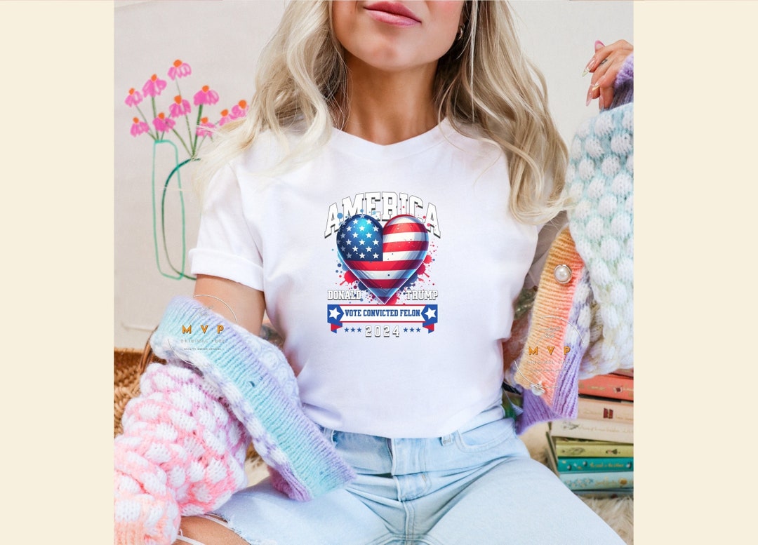 Vote Convicted Felon, 4th of July Shirt, Veteran Shirt, Flag Tshirt ...