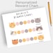 Cat Themed Reward Chart, Reinforcement Chart, Toddler Reward Chart ...