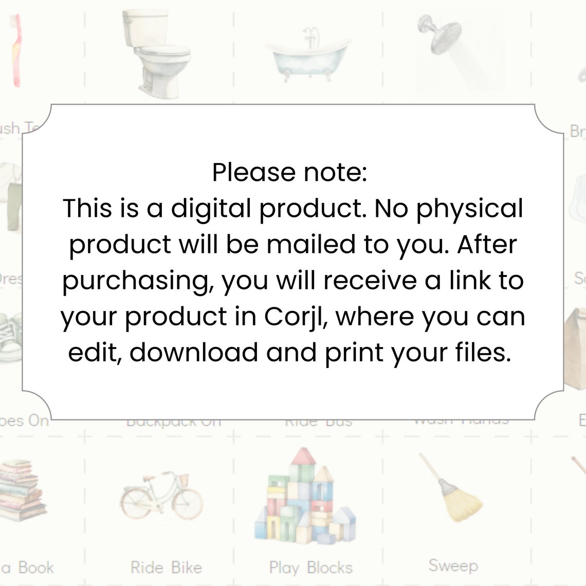 Editable Chore Chart Bundle, Printable Daily Activity Icons With Chore Charts, Instant Download ...