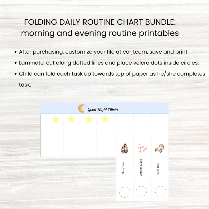 Flip Done Chore Chart Bundle, Morning and Evening Folding Daily Routine ...