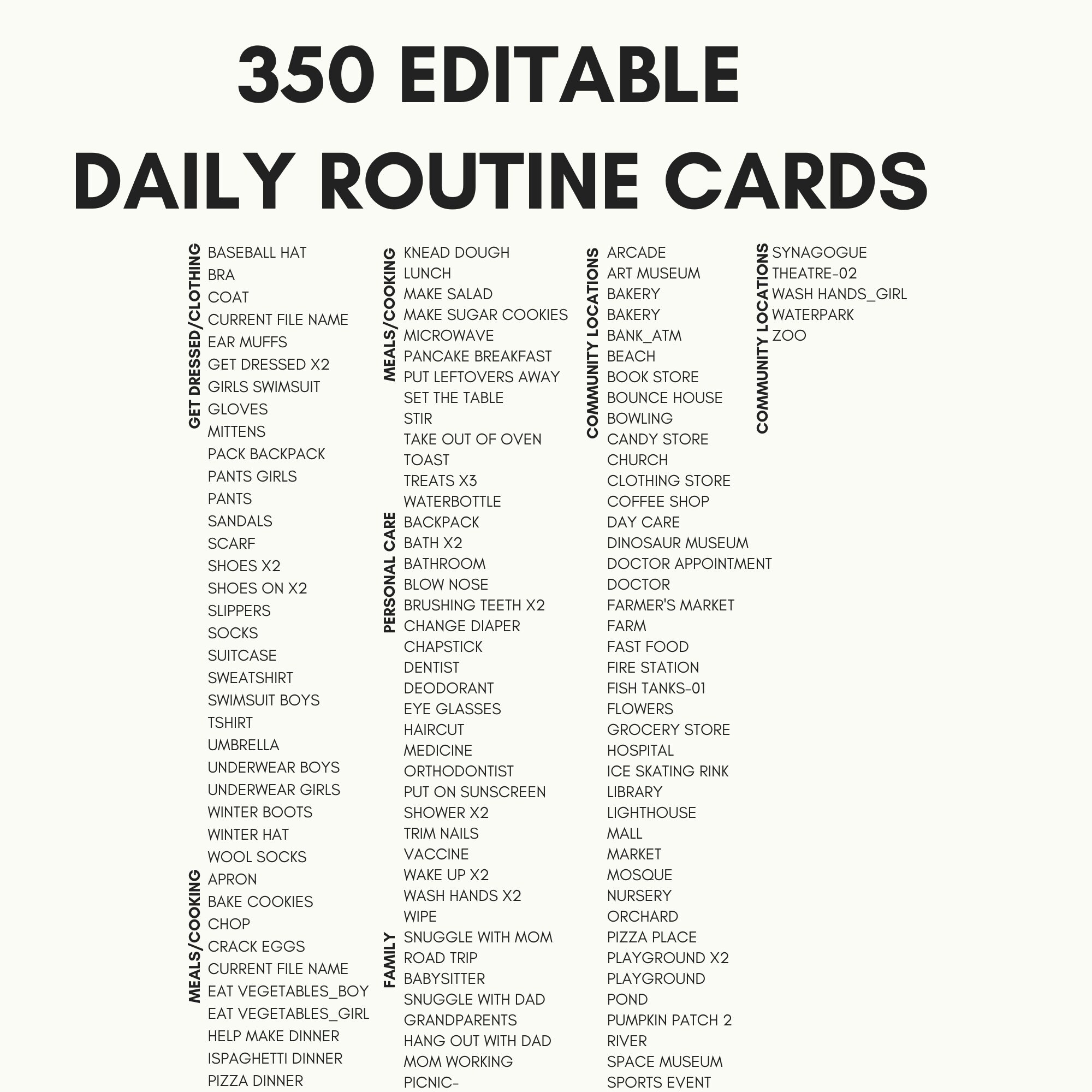 Chore Chart Bundle, Visual Schedule Icons, Special Needs Resources ...