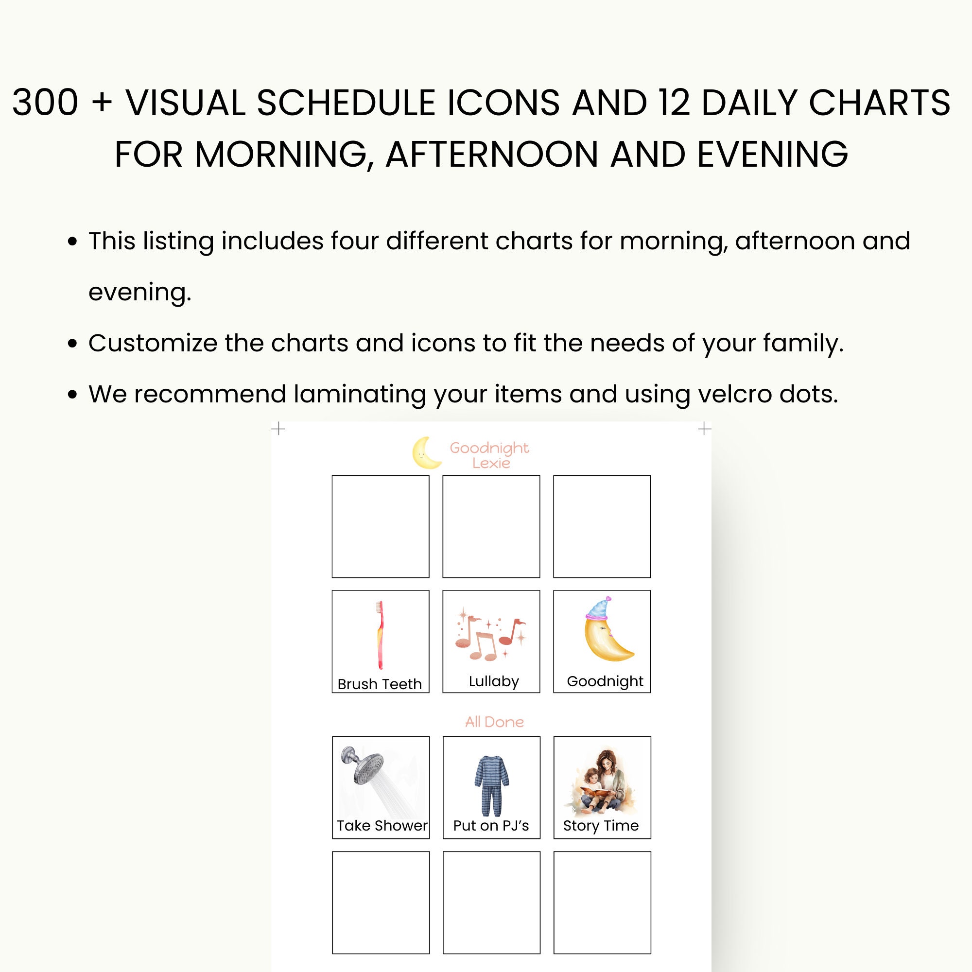 Chore Chart Bundle, Visual Schedule Icons, Special Needs Resources ...