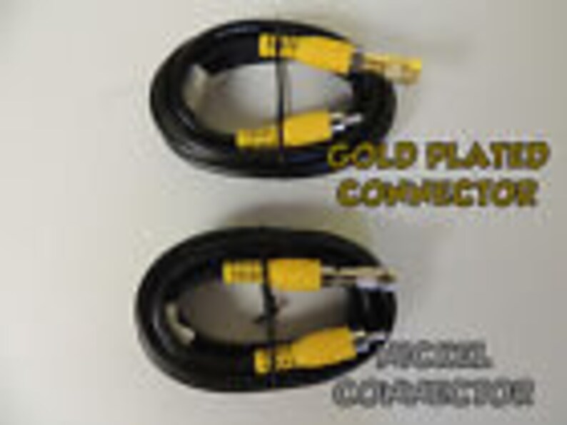 RCA Video Cable or RF TV Connector Adapter Commodore 64 C64 C-64 Switch ...