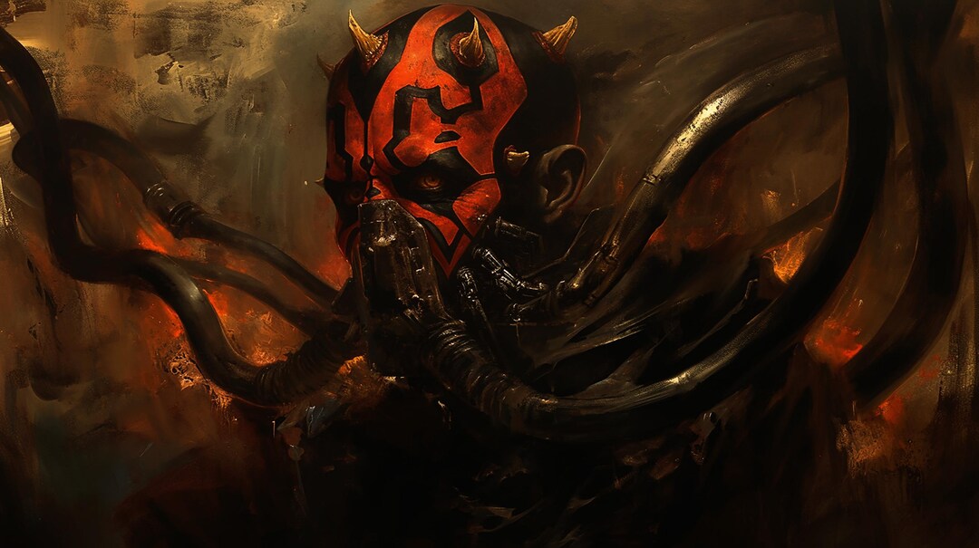 Darth Maul Wallpaper for PC Dark Side Art Star Wars Decor HD Downloads ...