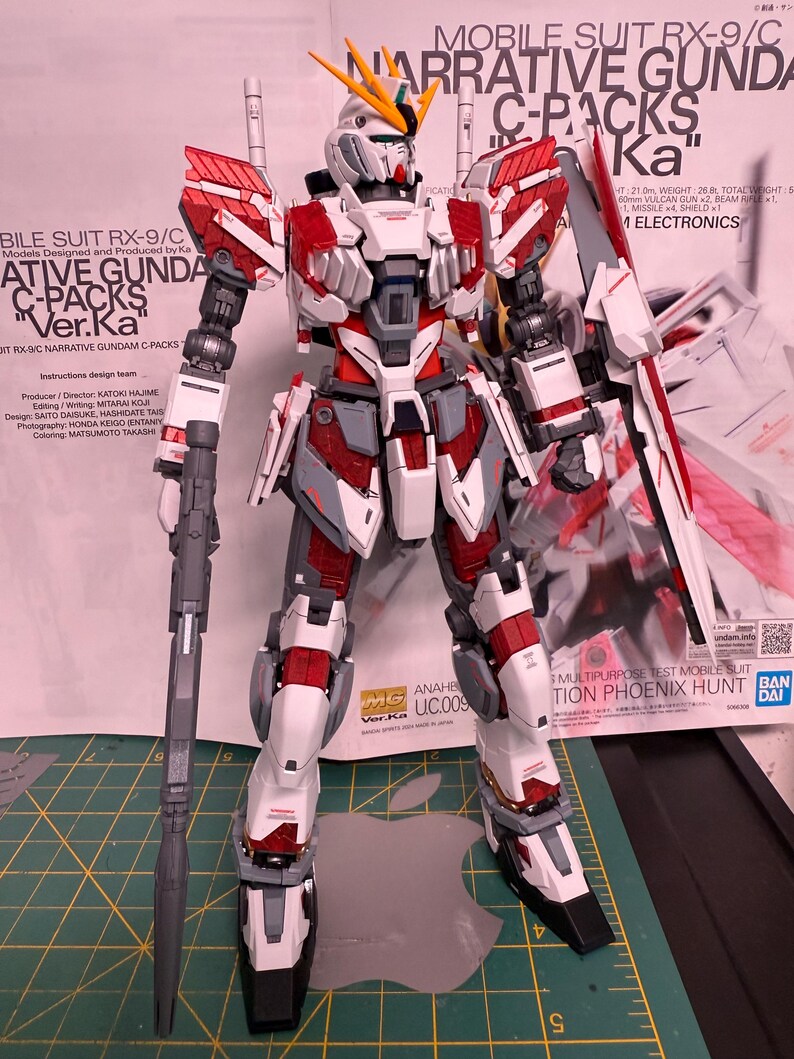 MG Narrative Gundam Ver. Ka Fully Assembled/ Detailed / Painted ...