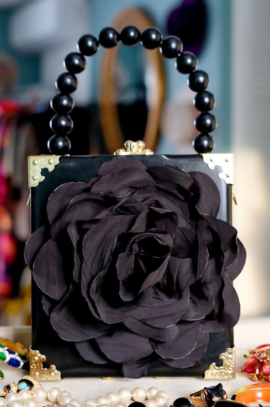 Humadorable by Susan Tampa Cigar Box Bag, Large Silk Flower Bag - Etsy
