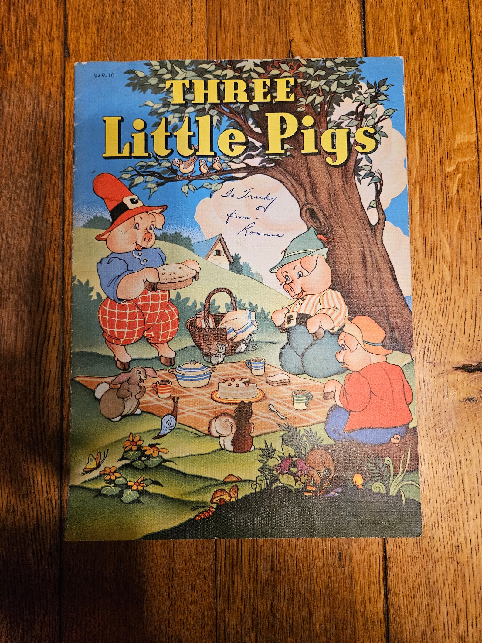 1950 Three Little Pigs Linen Book, Whitman Publishing # 94910 - Etsy