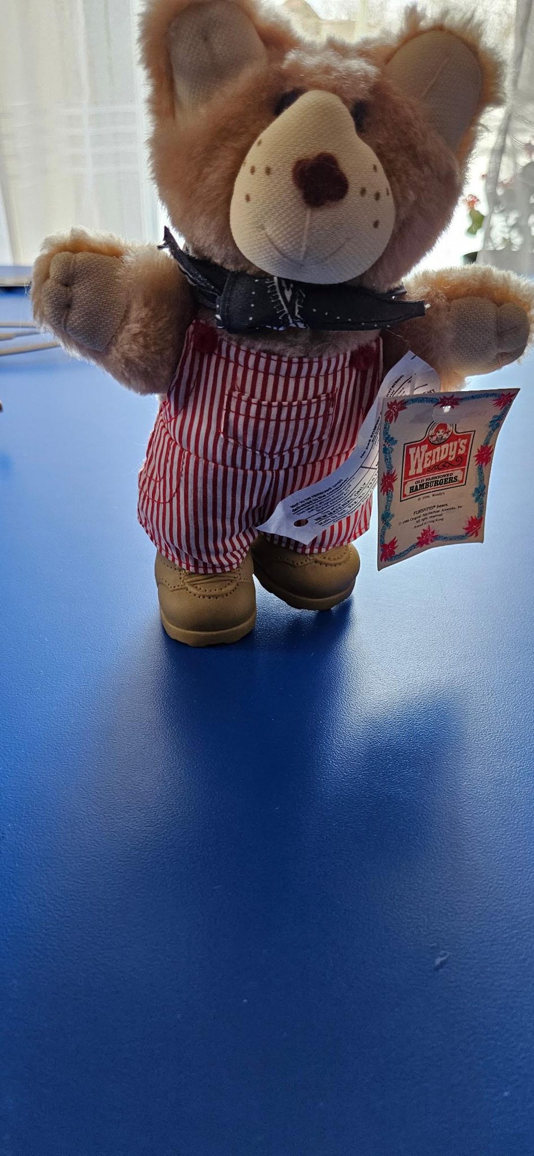 Wendys Teddy Bear 1986 - Etsy