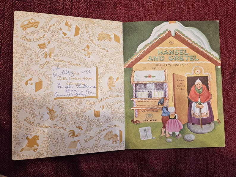 Hansel and Gretel A Little Golden Book 1954 by the Brothers Grimm ...