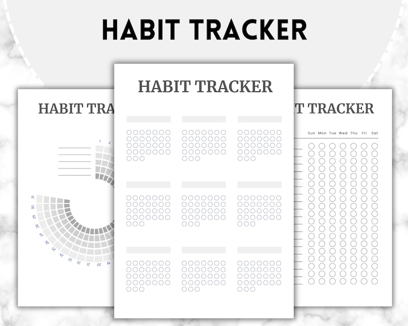 Monthly Habit Tracker | A5 Habit Tracker | Monthly Mood Tracker ...