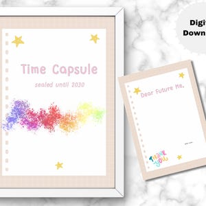 Girls Time Capsule Printable Time Capsule Letter Letter to Future Self ...